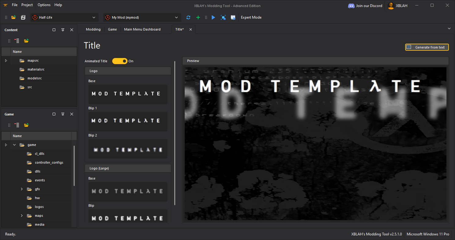 XBLAH's Modding Tool/Docs/Game/Animated Title - Valve Developer Community