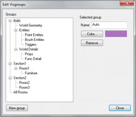 Hammer Edit Visgroups Dialog - Valve Developer Community