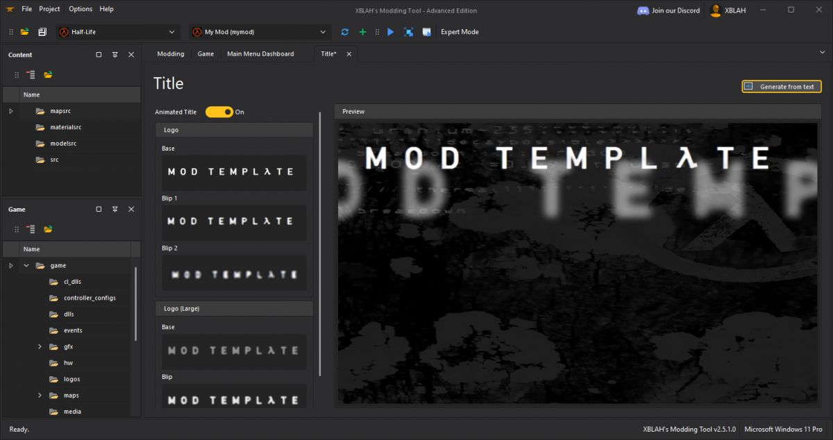XBLAH's Modding Tool/Docs/Game/Animated Title - Valve Developer Community